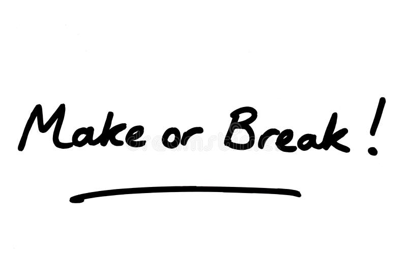 Make or break stock illustration. Illustration of choosing - 32338358