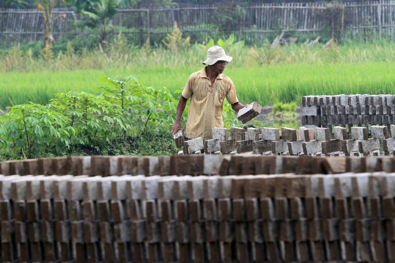 Make bricks editorial stock image. Image of java, business - 48933419