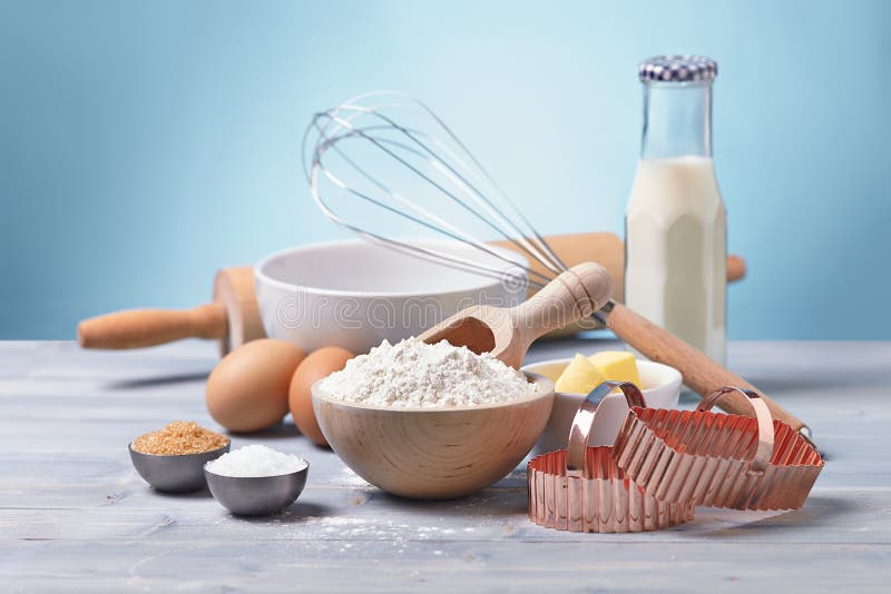 Ingredients to make a cake stock image. Image of cake - 19796171