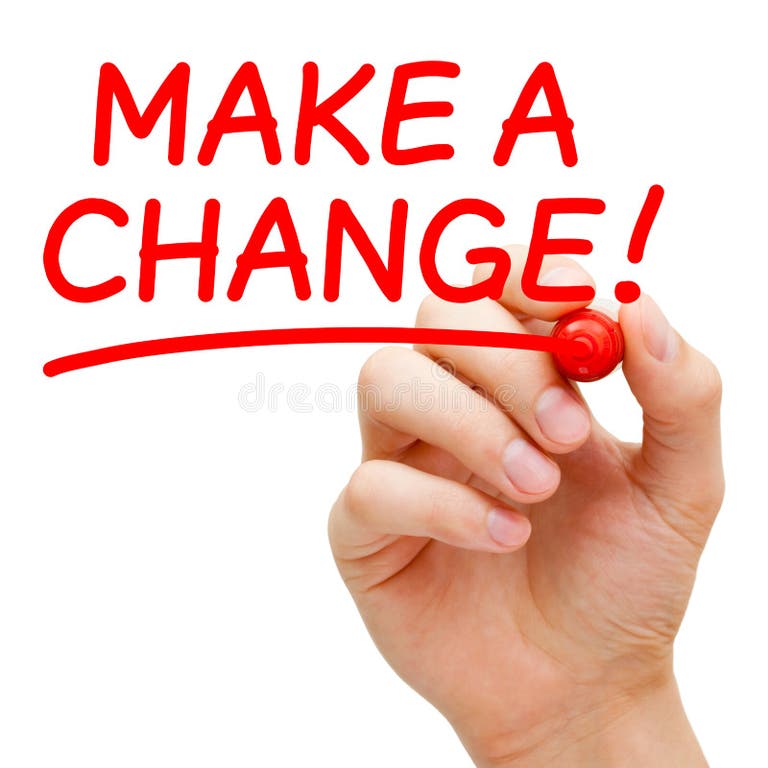 Make a Change stock image. Image of marker, adapt, increase - 30670561
