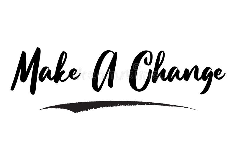 Make a Change Stylish Bold Typography Text for Sale Banners Flyers and ...