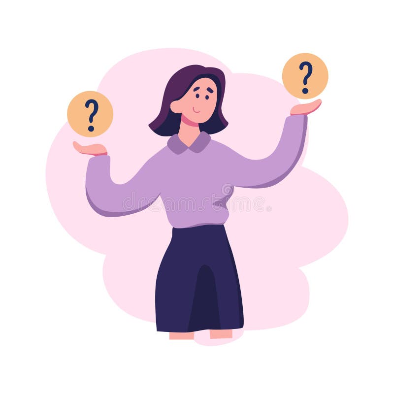 Make Choice Flat Style Illustration Vector Design Stock Vector ...