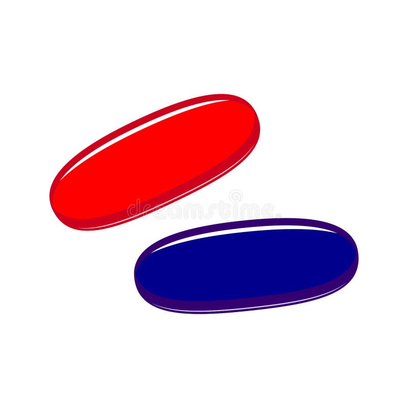 Make a Choice True or False. Blue and Red Pills Stock Vector ...