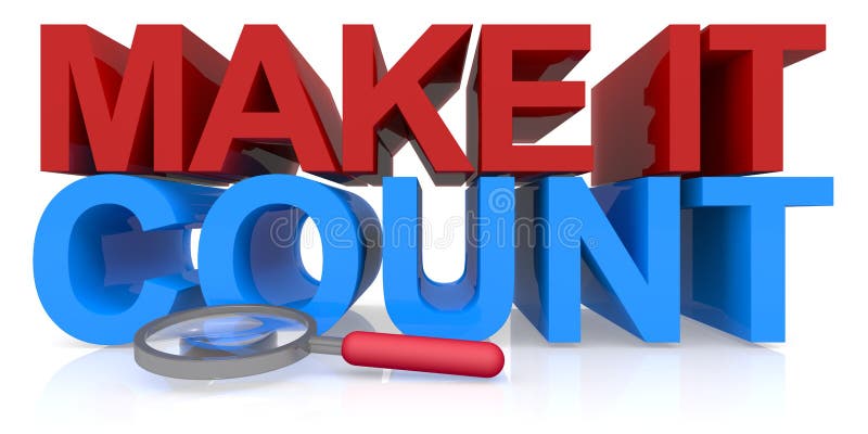 Make it Matter Lettering. Calligraphy by Hand Stock Illustration ...