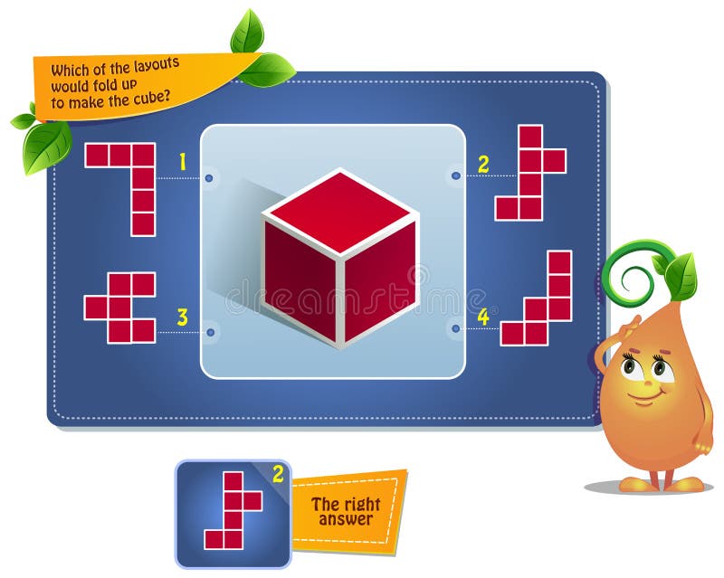 Make the cube stock illustration. Illustration of play - 134321870