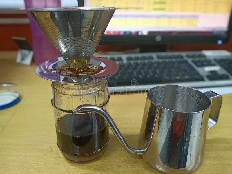 Make a cup of coffee stock photo. Image of vintage, coffee - 153589818