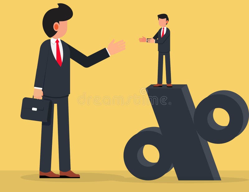 Make a Deal. Two Businessmen are Shaking Hands Stock Vector ...
