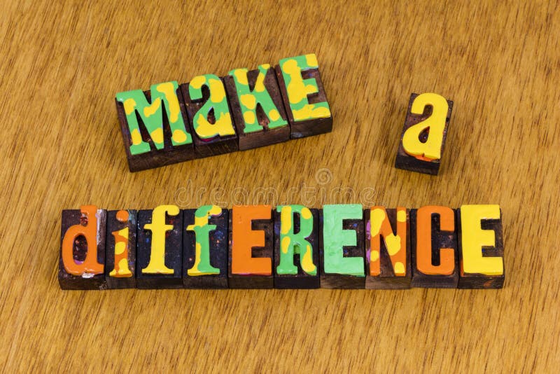 You Can Make the Difference! Stock Image - Image of metal, close: 135189