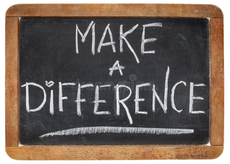 Make a difference reminder stock image. Image of change - 20896185