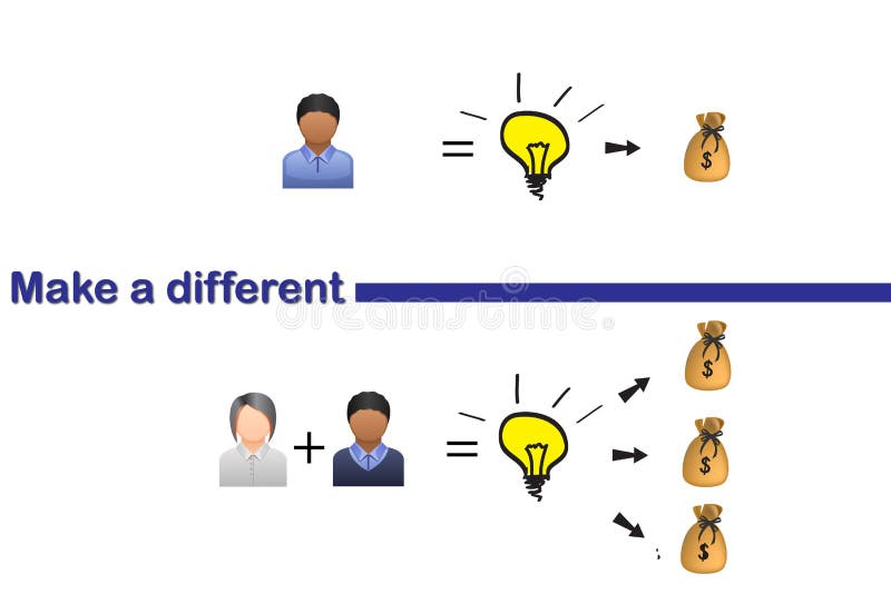 Make a different stock illustration. Illustration of opinion - 44618992