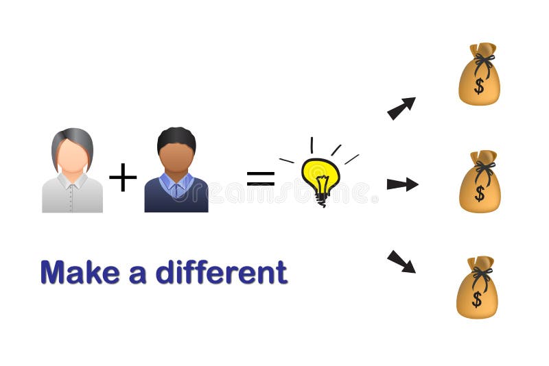 Make a different stock illustration. Illustration of concept - 44618925