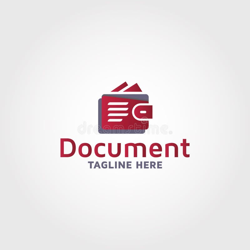 Make Document Vector Logo Design Template Idea Stock Vector ...