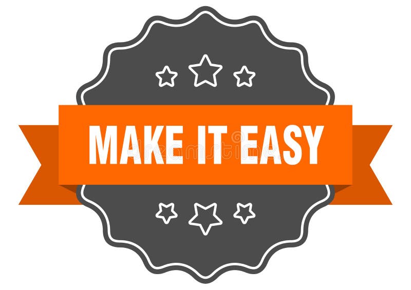 Make it Easy Concept Icon with Shadow Stock Vector - Illustration of ...