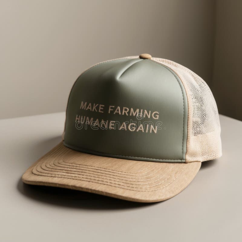 MAKE FARMING HUMANE AGAIN stock illustration. Illustration of netting ...