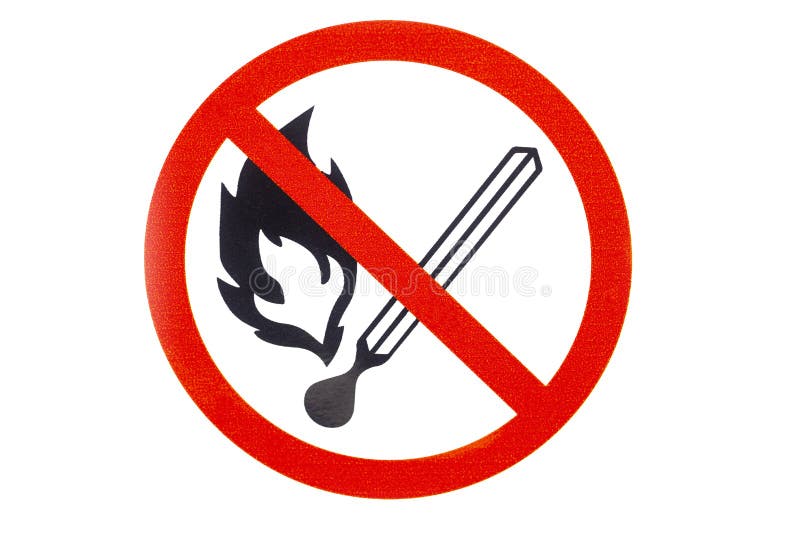 Make a fire is prohibited stock photo. Image of dangerous - 169685830