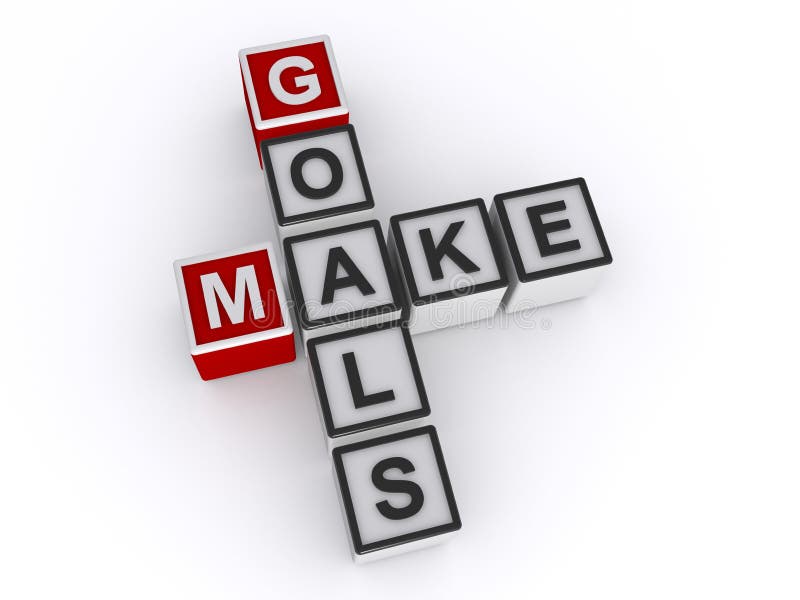 Goals Word Cloud stock vector. Illustration of motivated - 211014546