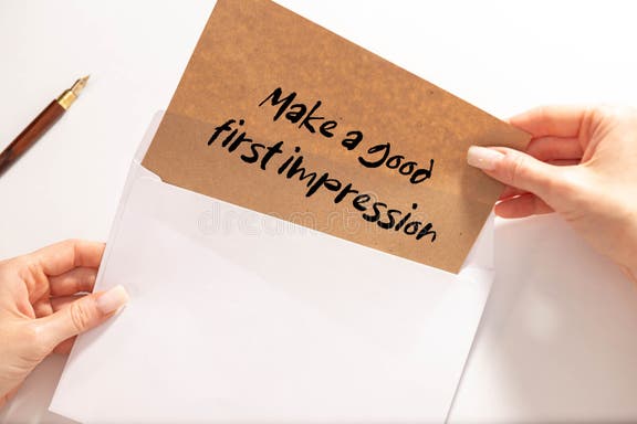 Make a Good First Impression Stock Photo - Image of appearance ...