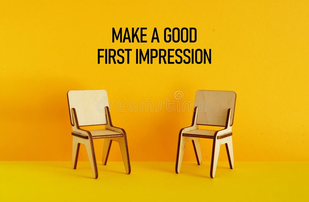 Make a Good First Impression As the Business Concept Stock Image ...