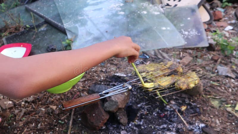 Make grilled fish stock video. Video of healthy, burn - 306348821