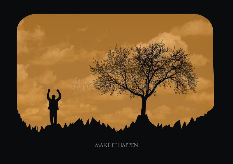 Make it happen stock image. Image of color, orange, marks - 795633