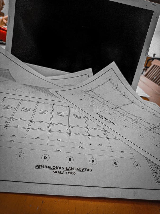 Make a House Plan that is Done on a Laptop Editorial Stock Image ...