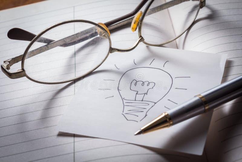 Make an idea. stock image. Image of learn, frame, glasses - 37080279