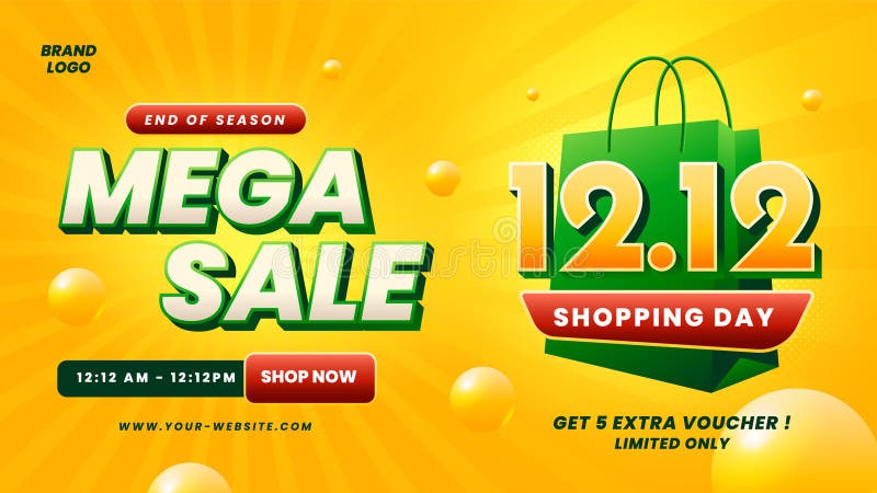 Bold Fashion Sale Flyer Trendy Clothing Discount Banner Stock Vector ...