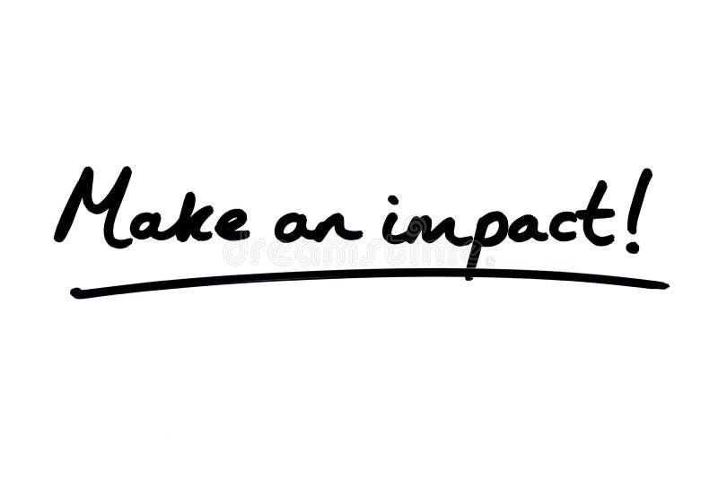 Make an Impact stock illustration. Illustration of influential - 181275009