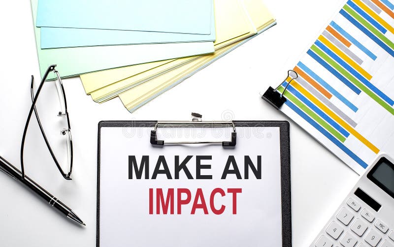 MAKE an IMPACT Text on Paper Sheet with Chart,color Paper and ...