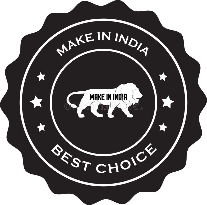 Make in India Black and White Best Choice , Make in India, Best Choice ...