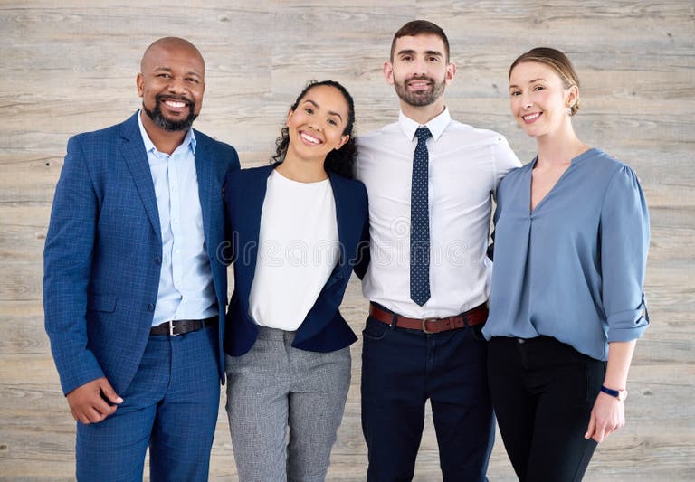 They Make the Job Worthwhile. a Group of Businesspeople Standing in an ...