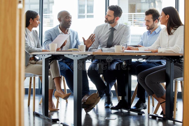 They Make daily Meetings a Priority. a Group of Businesspeople Having a ...