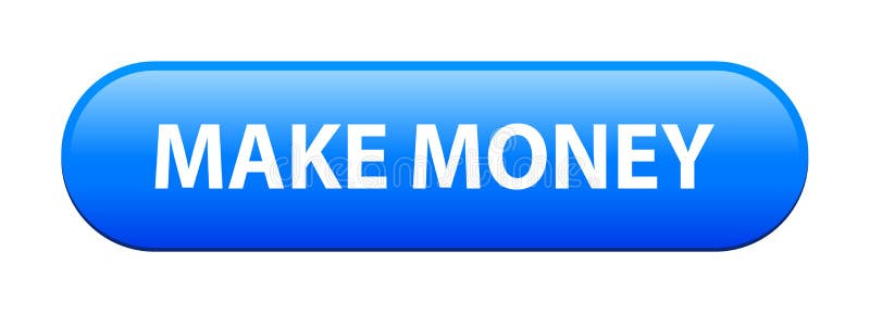 Make money button stock vector. Illustration of contact - 181333207