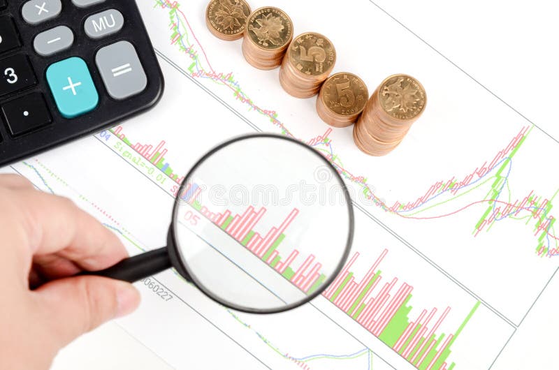 Make money stock photo. Image of diagram, magnifier, growth - 27954344