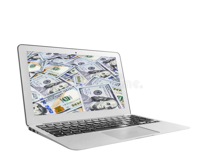 Make Money Online. Business Concept with Making Profit Using Internet ...