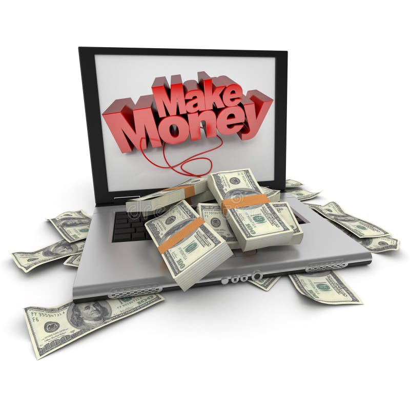 Make money online, dollars stock photo. Image of economy - 37183812