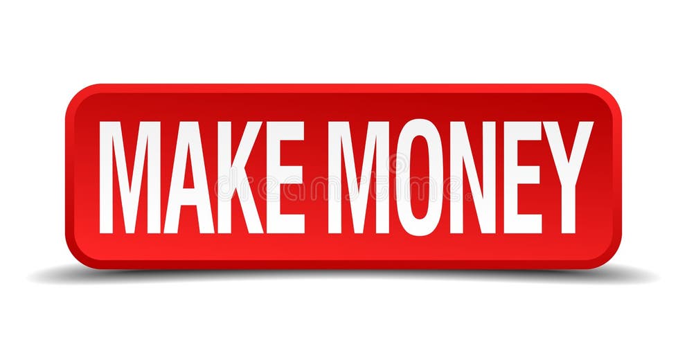 Make money button stock vector. Illustration of design - 121127729