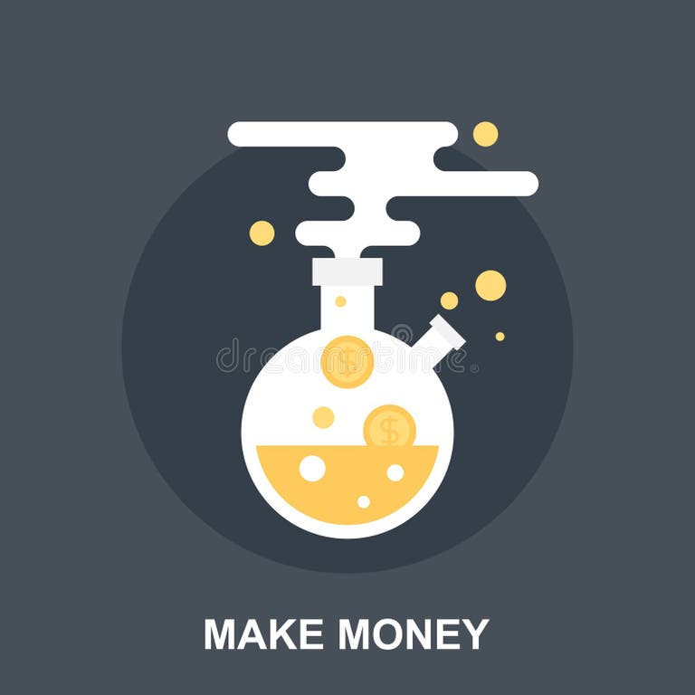 Make Money Vector Illustration Concept Stock Vector - Illustration of ...