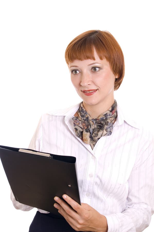 Make a note stock image. Image of presentation, girl, businesswoman ...