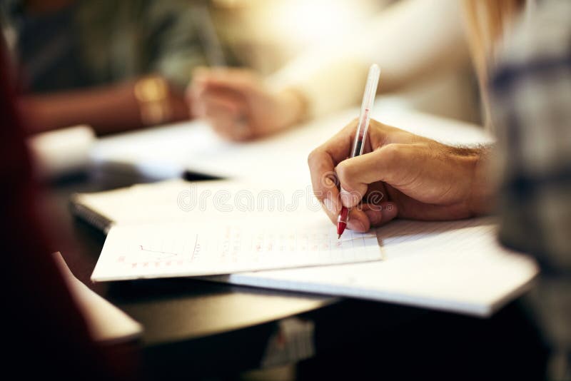 Make a Note of Everything. a Group of Unrecognizable People Making ...