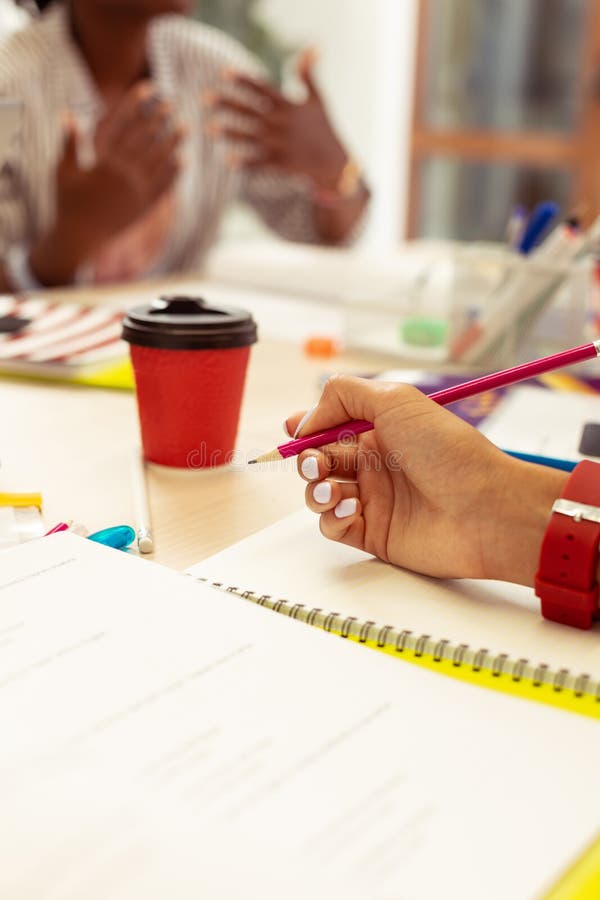 Conscious Student Thinking about Answers during Exam Stock Image ...