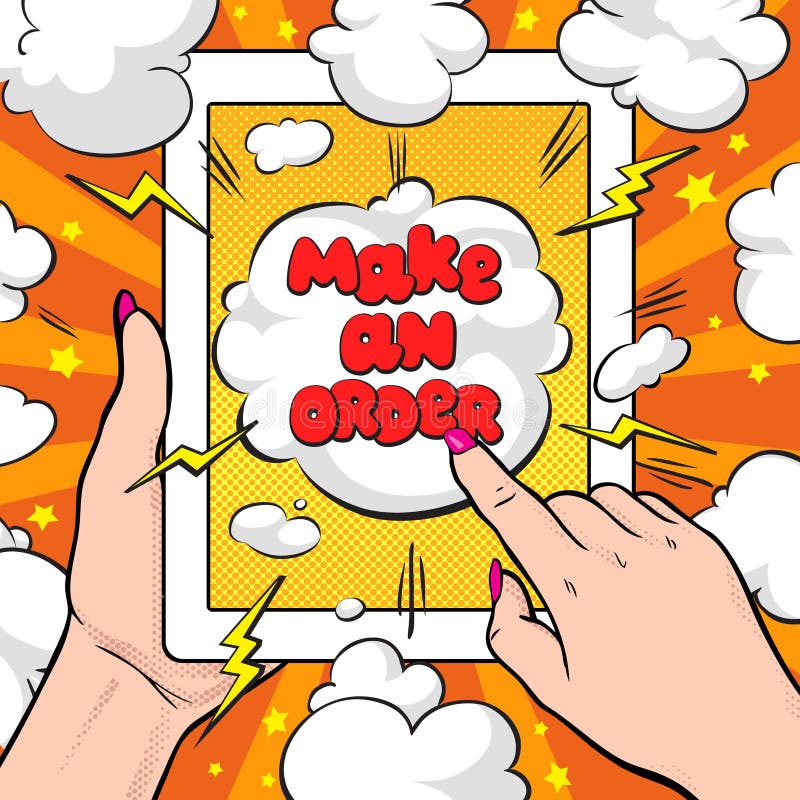 Make an order concept icon stock vector. Illustration of place - 175557504