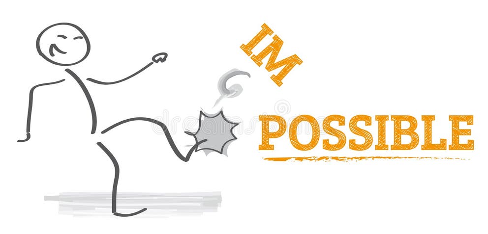 Make it Possible stock photo. Image of hope, word, humor - 65072112