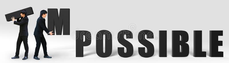 Possible, Motivational Words Quotes Concept Stock Image - Image of ...