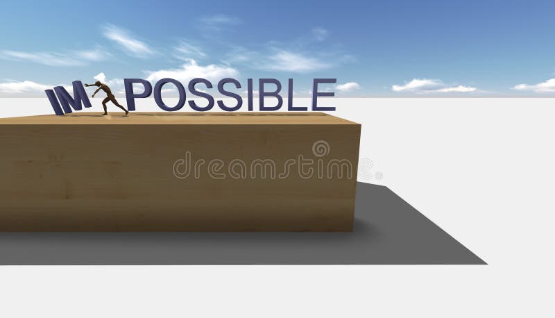 Make it Possible. Motivational Concept Stock Illustration ...