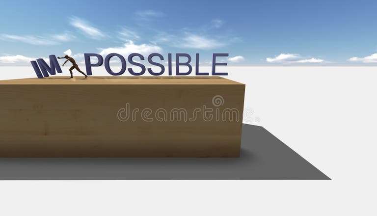 Make it Possible. Motivational Concept Stock Illustration ...