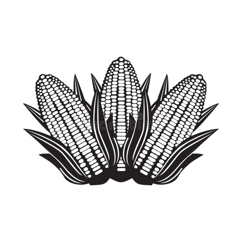 Make a Professional Corn Vector Line Art Image Stock Vector ...