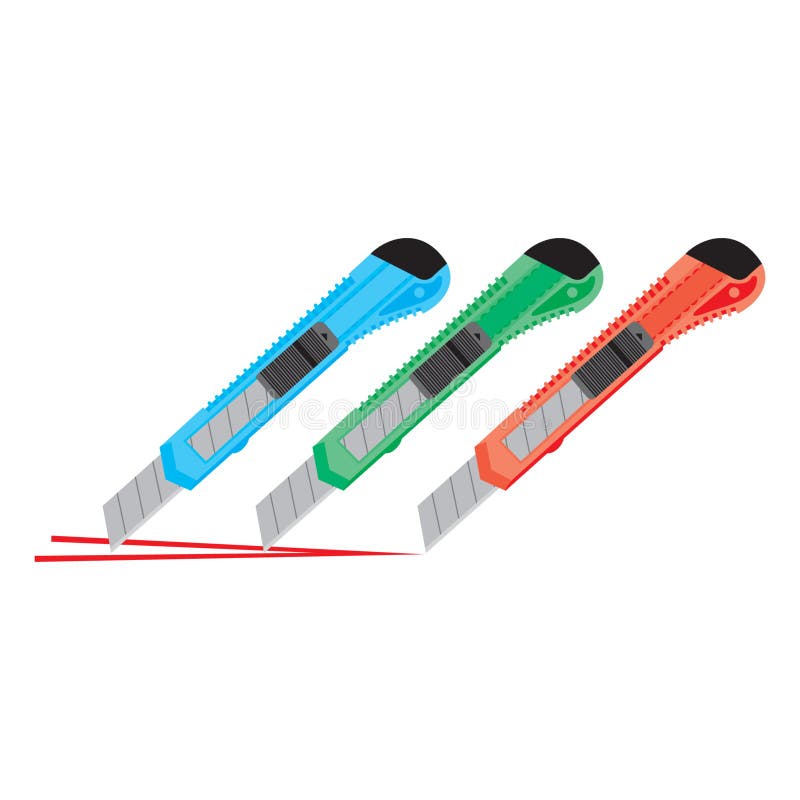 Make a Professional Cutter Knife Stock Vector - Illustration of craft ...