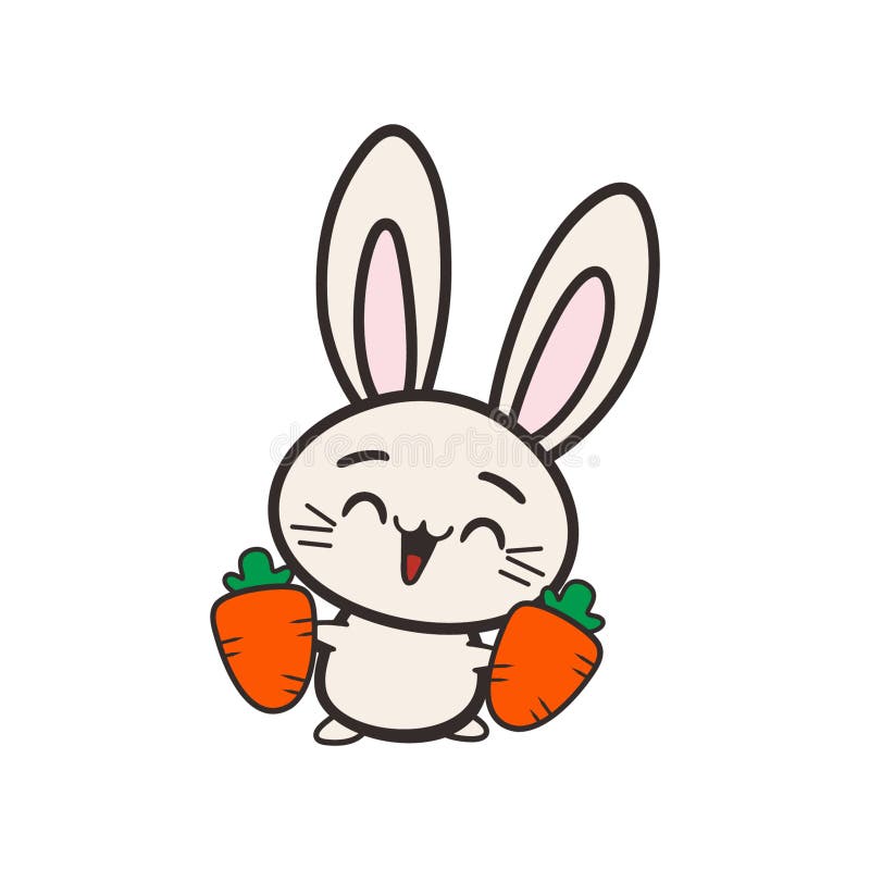 Make a Professional Rabbit with Carrot Vector Stock Vector ...