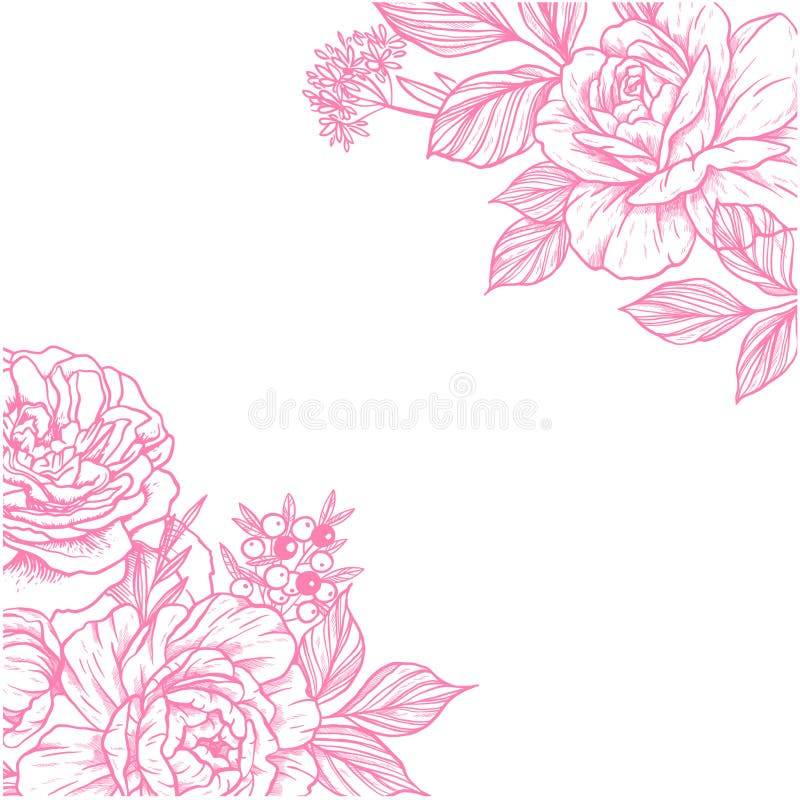Make a Professional Vector Flower Pink Background Stock Vector ...